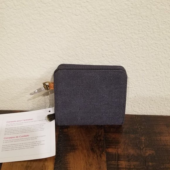 thirty-one | Bags | Thirty Oneclip N Zip Wallet Vintage Slate | Poshmark